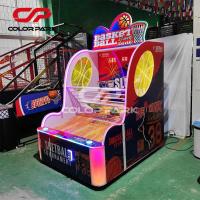 China Coin Operated Double Basketball Shooting Arcade Game Machine 90x80x200cm for Kids Indoor Amusement for sale