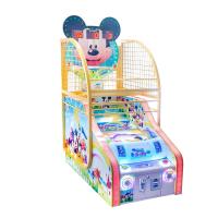 China Kids Coin Operated Mini Basketball Shooting Game Machine 80x90x205cm Custom Colors for sale