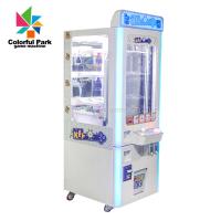 China Coin Operated Toy Crane Claw Machine 80x90x205cm Arcade Gift Machine with LED Lighting for sale