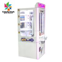 China Coin Operated Toy Crane Claw Machine 80x90x205cm Arcade Gift Machine with LED Lighting for sale