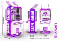 China Coin Operated Space Bunny Claw Prize Game Machine 167cm with LED Lighting and CE Certification for sale