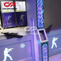 China Colorful Park Dinosaur Shooting Arcade Game Machine 167x60x125cm CE Certified Coin Operated Kids Game for sale