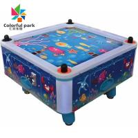 China CE Certified Kids Coin Pusher Game Machine Ice Coin Operated Air Hockey Table 150KG for sale