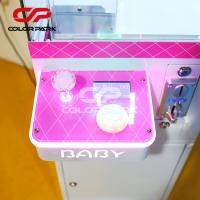 China Custom Small Plush Toys Mini Claw Machine 70x125x213cm Coin Operated Game for Kids for sale