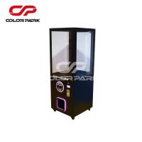 China Colorful Park Coin Operated Crane Claw Machine 80x90x205cm with LED Lighting and CE Certification for sale
