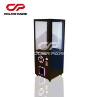 China Colorful Park Coin Operated Crane Claw Machine 80x90x205cm with LED Lighting and CE Certification for sale
