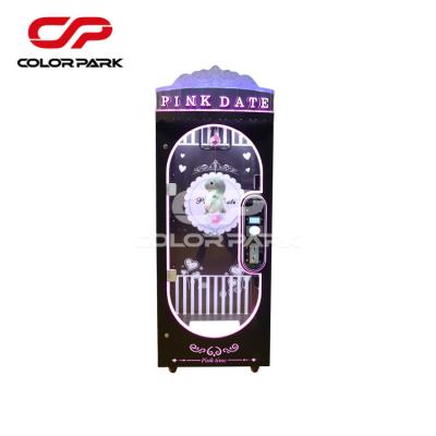 China Coin Operated Pink Prize Claw Machine 80x90x205cm with CE Certification for sale