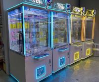China Colorful Park Star Coin-Operated Toy Crane Machine 96x84x205cm CE Certified for sale
