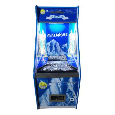 China Mini Euro Arcade Redemption Table Top Bonus Coin Pusher Game Machine 3 Player 280KG for sale