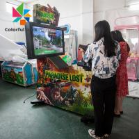 China Colorful Park 2 Player Shooting Game Machine 167cm Arcade Dinosaur Game Coin Operated for sale