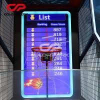 China Coin Operated Arcade Basketball Hoop Machine 70x125x213cm LED Screen Shooting Game for sale