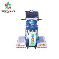 China 180W 220V Kids Coin Operated Ride Game Machine Amusement Crazy Motorcycle 3 Player 80x80x165cm for sale