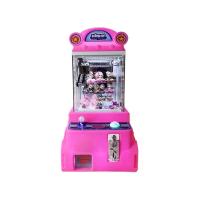 China Coin Operated Claw Crane Machine 70x125x213cm LED Mini Doll Candy Game for Kids for sale