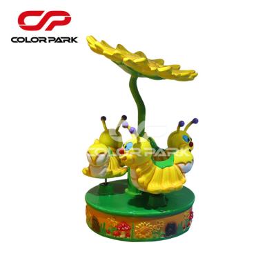 China Coin Operated Kiddie Ride 3 Seats Rotating Bee Horse 48V 90x80x200cm for sale