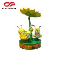China Coin Operated Kiddie Ride 3 Seats Rotating Bee Horse 48V 90x80x200cm for sale