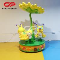 China Coin Operated Kiddie Ride 3 Seats Rotating Bee Horse 48V 90x80x200cm for sale