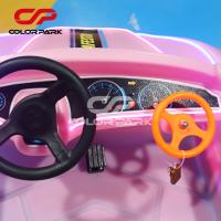 China Coin Operated Kiddie Ride Car 48V LED Music Battery Powered Amusement Park Ride 90x80x200cm for sale