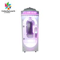 China Colorful Park Coin Operated Crane Claw Machine 80x90x205cm Family Entertainment Vending Game with CE Certificate for sale
