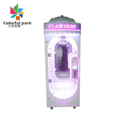 China Colorful Park Coin Operated Crane Claw Machine 80x90x205cm Family Entertainment Vending Game with CE Certificate for sale