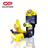 China Coin Operated Two Player Car Racing Arcade Driving Simulator 90x80x200cm Amusement Game Machine for sale