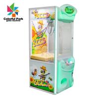 China Colorful Park Bee Cartoon Claw Crane Coin Operated Game Machine 150KG Indoor Arcade for sale