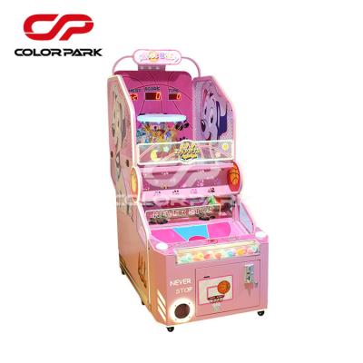 China CE Certified Colorful Park Arcade Basketball Game Machine 2600x3000x2700mm for Amusement Parks for sale