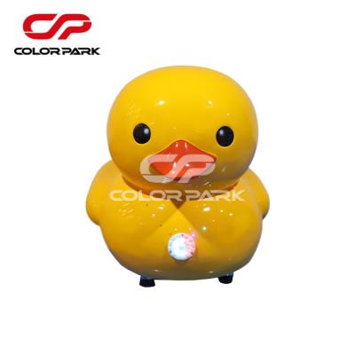China Yellow Duck Coin Operated Kiddie Ride 90x80x200cm with CE Certificate for Amusement Park for sale