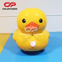China Yellow Duck Coin Operated Kiddie Ride 90x80x200cm with CE Certificate for Amusement Park for sale