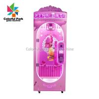 China 81 cm Colorful Park Indoor Coin Operated Pink Claw Crane Machine for Game Room Mall 150kg for sale