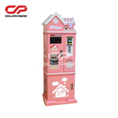 China Customized Coin Changer Machine 90x80x200cm Colorful Currency Exchanger for Amusement Park for sale