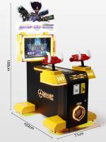 China Coin Operated Gun Shooting Game Machine 80x90x205cm with CE Certification for sale