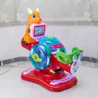 China Children Electric MP5 Coin Operated Swinging Machine 90x80x200cm Double Seesaw for Park for sale