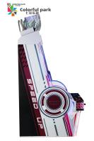 China Colorful Park 2 Player Coin Operated Arcade Lottery Pinball Machine 168cm for sale