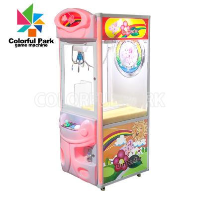 China Colorful Park 3 Seats Mini Crawl Crane Claw Machine with Bill Acceptor 48V Power for sale