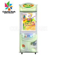 China Colorful Park 3 Seats Mini Crawl Crane Claw Machine with Bill Acceptor 48V Power for sale