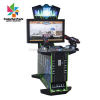 China CE Certified Two Player Gun Shoot Game Machine 2600x3000x2700mm for Amusement Park for sale