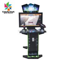 China CE Certified Two Player Gun Shoot Game Machine 2600x3000x2700mm for Amusement Park for sale