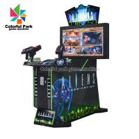 China CE Certified Two Player Gun Shoot Game Machine 2600x3000x2700mm for Amusement Park for sale