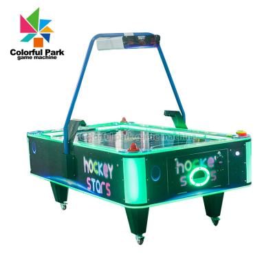 China Commercial Air Hockey Table 70x125x213cm LED Lighting CE Certified Arcade Game for Amusement Parks for sale