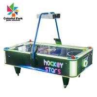China Commercial Air Hockey Table 70x125x213cm LED Lighting CE Certified Arcade Game for Amusement Parks for sale