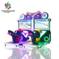 China Colorful Park 42 Inch Double Screen Flame Motorcycle Kiddie Ride for 2 Adults CE Certified for sale