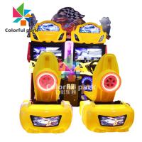 China Coin Flip Car Driving Simulator Double Play Racing Game Machine with CE Certificate for sale