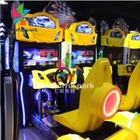 China Coin Flip Car Driving Simulator Double Play Racing Game Machine with CE Certificate for sale