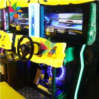 China Coin Flip Car Driving Simulator Double Play Racing Game Machine with CE Certificate for sale