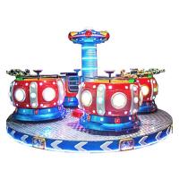 China Childrens Electric Coin Swing Machine Outdoor Amusement Park Turntable 150kg Capacity for sale