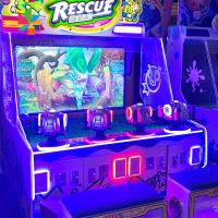 China 4 Player Coin Operated Water Shooting Game Machine 2740x1000x2600mm LED for sale