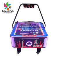 China Colorful Park LED Air Hockey Table 70x125x213cm CE Certified Commercial Arcade Game Machine for sale