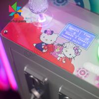 China Colorful Park Game Machine Customize Pink Hellokity Claw Machine Arcade Crane Machine for sale