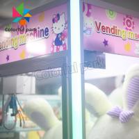 China Colorful Park Game Machine Customize Pink Hellokity Claw Machine Arcade Crane Machine for sale