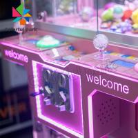 China Colorful Park Arcade Claw Machine 80x90x205cm with LED Lights and CE Certification for Amusement Parks for sale